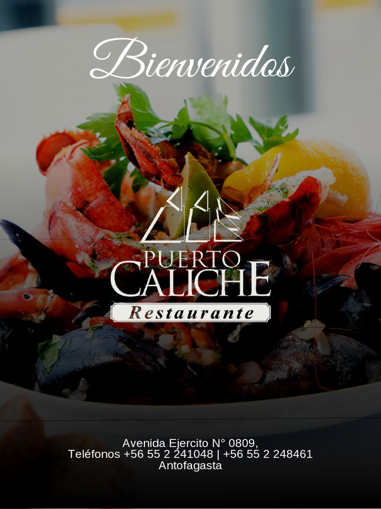 Carta Puerto Caliche Act 04-04-2023 | PDF | Mariscos | Cocina
