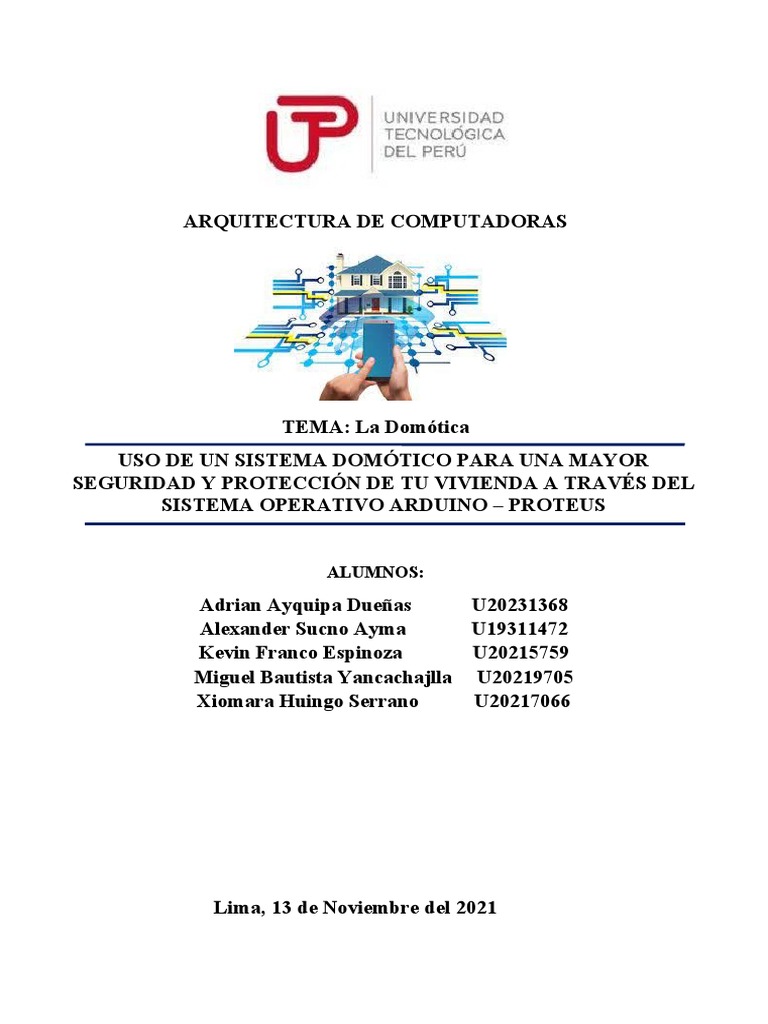 Universidad Proyecto Final Arduino g2 PDF | PDF | Diodo emisor de luz | Arduino