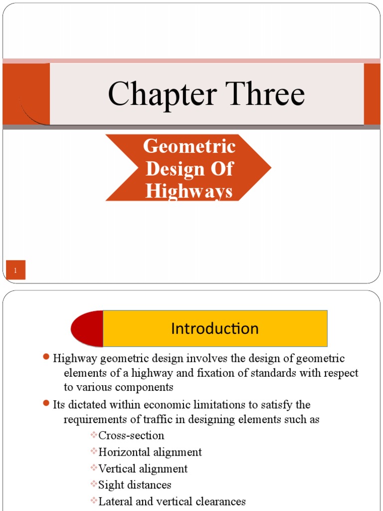Hw-I Ch3 Geometric Design | PDF