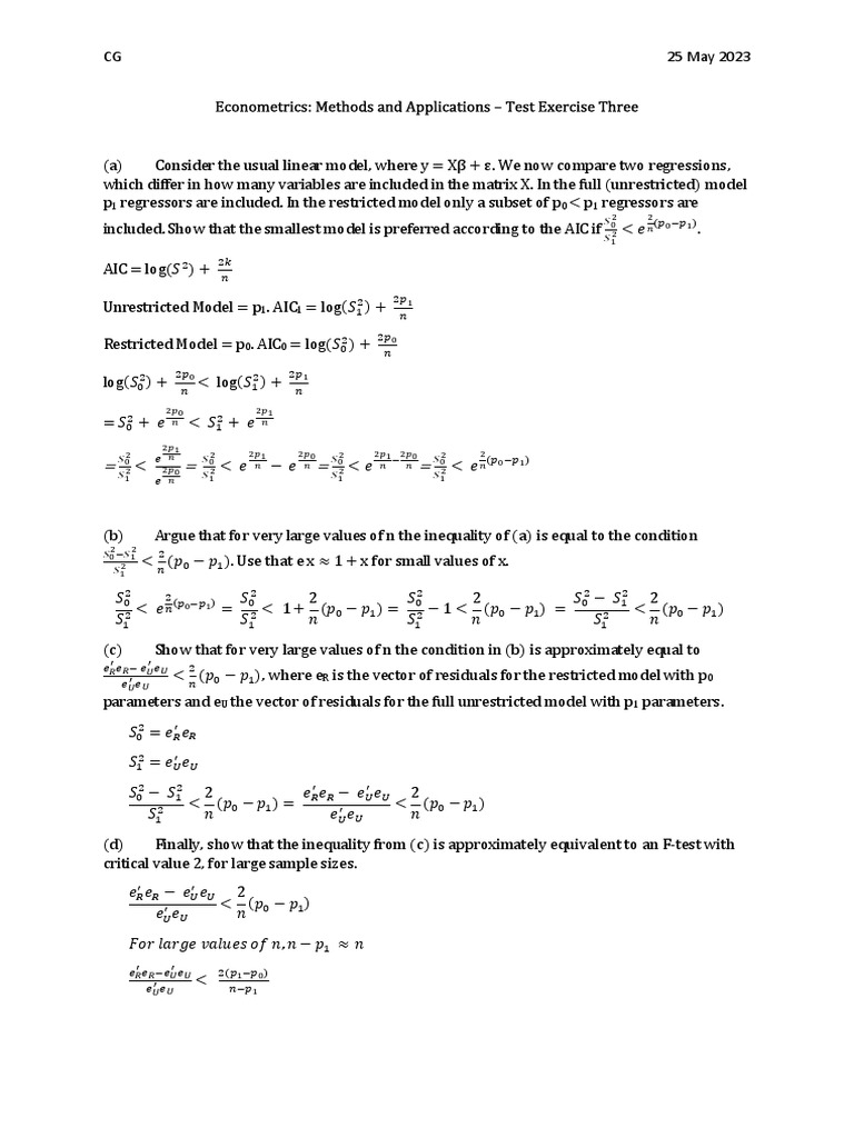 Test Exercise 3 Pdf Science And Mathematics Computers