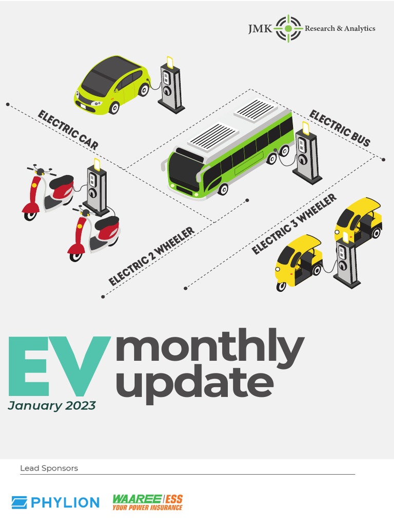 EV Monthly Jan - 2023 | PDF | Electric Vehicle | Battery Charger