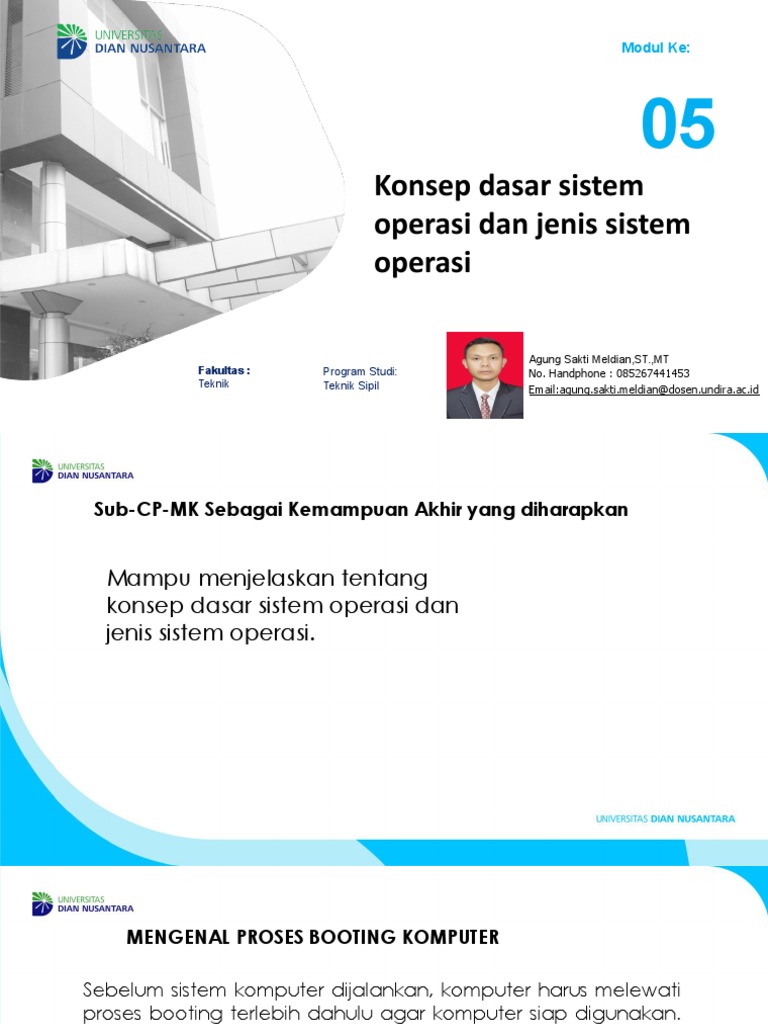 Konsep Dasar Sistem Operasi Dan Jenis Sistem Operasi | PDF | Komputer