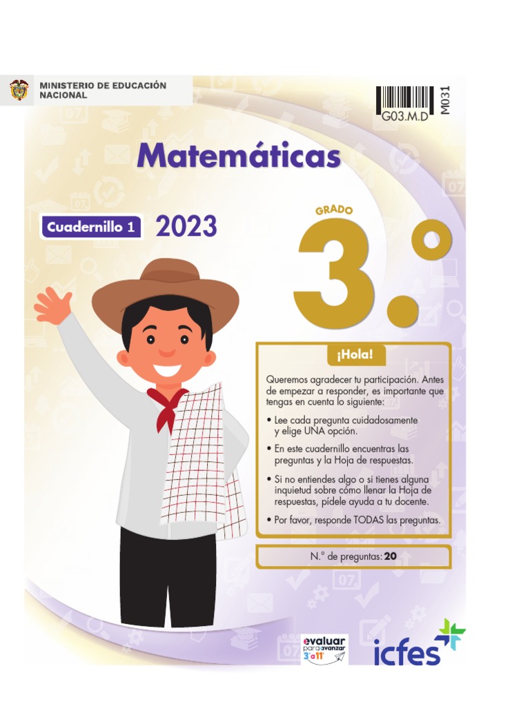 Cuadernillo Matematicas 3 1 | PDF