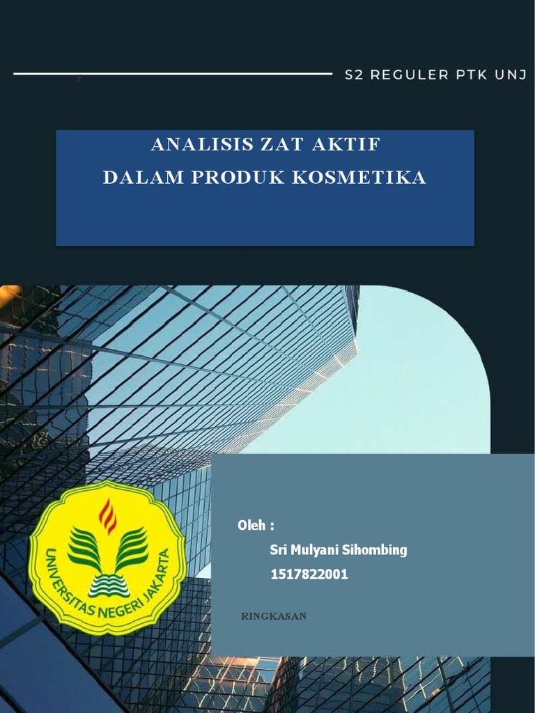 Analisis Zat Aktif Dalam Pproduk Kosmetika | PDF