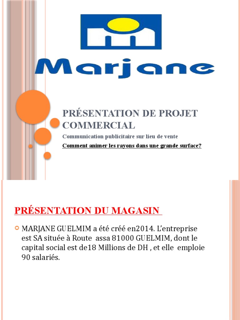 Présentation de Projet Commercial | PDF