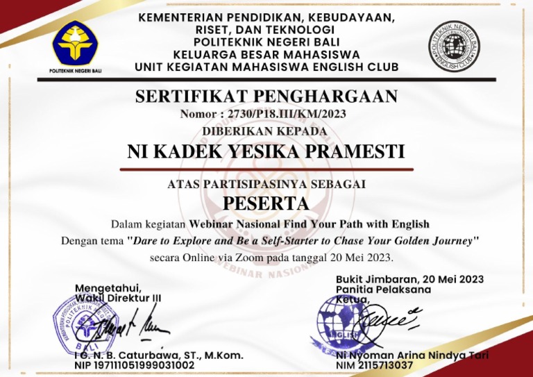 Ni Kadek Yesika Pramesti | PDF