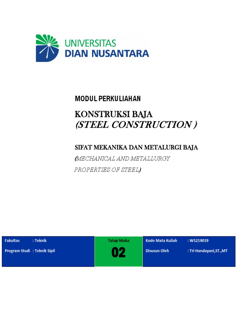 Modul 02 - Sifat Mekanika Dan Metalurgi Baja | PDF