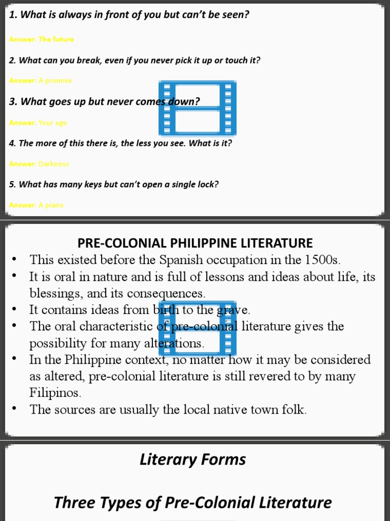 Pre Colonial Philippine Literature | PDF | Epic Poetry | Poetry