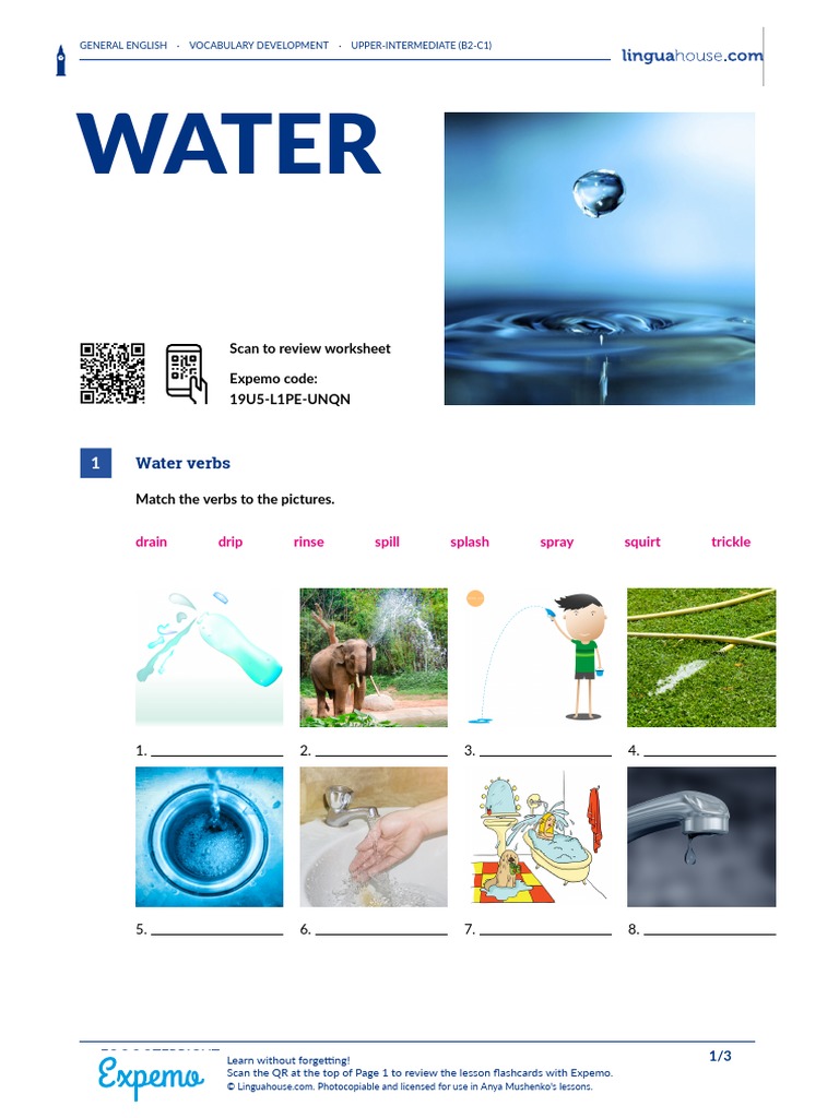 Water British English Teacher | PDF