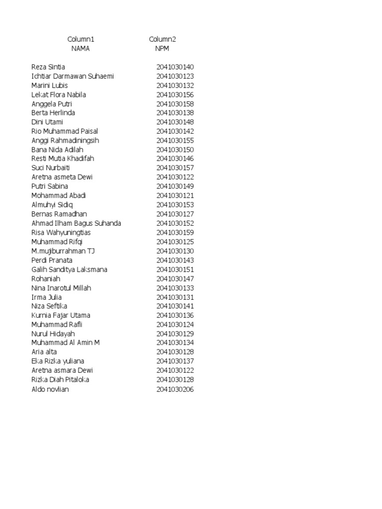 Absen MD C Terbaru .1 | PDF