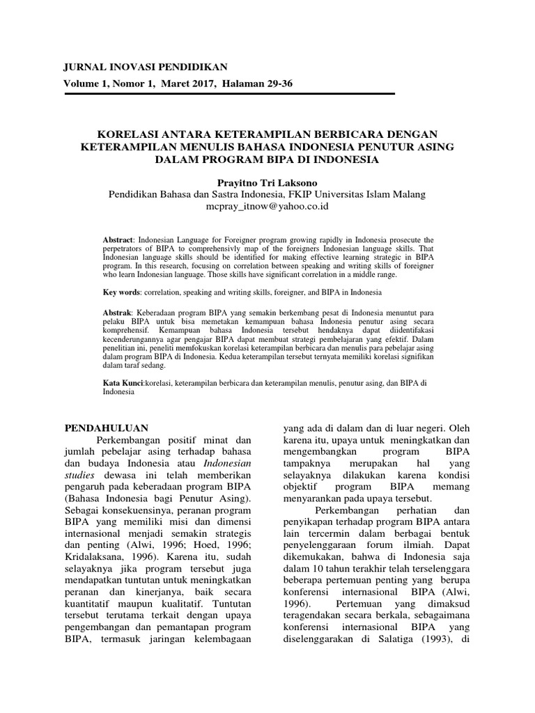 Jurnal Kemampuan Berbicara 2 | PDF