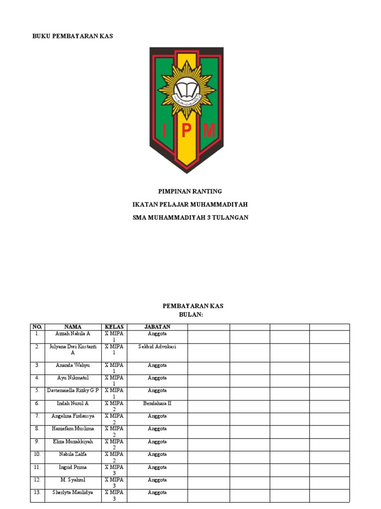List Pembayaran Kas | PDF