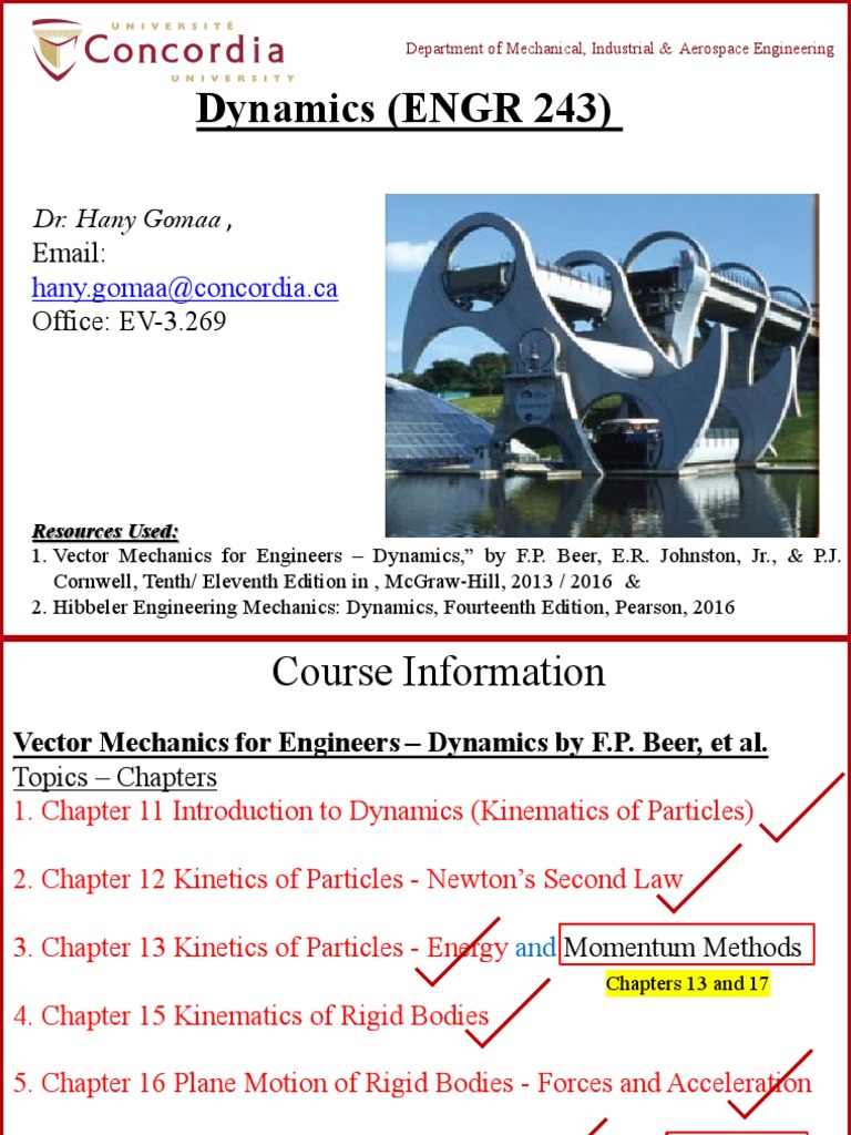 Lecture 21 Kinetics Of Particles Rigid Bodies Impulse And Momentum