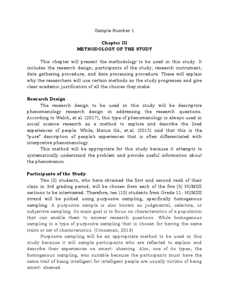 Research Methodology for Phenomenological Study | PDF | Career & Growth ...