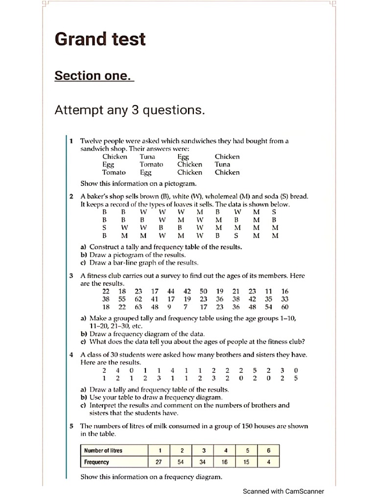 Maths Grand Test . | PDF
