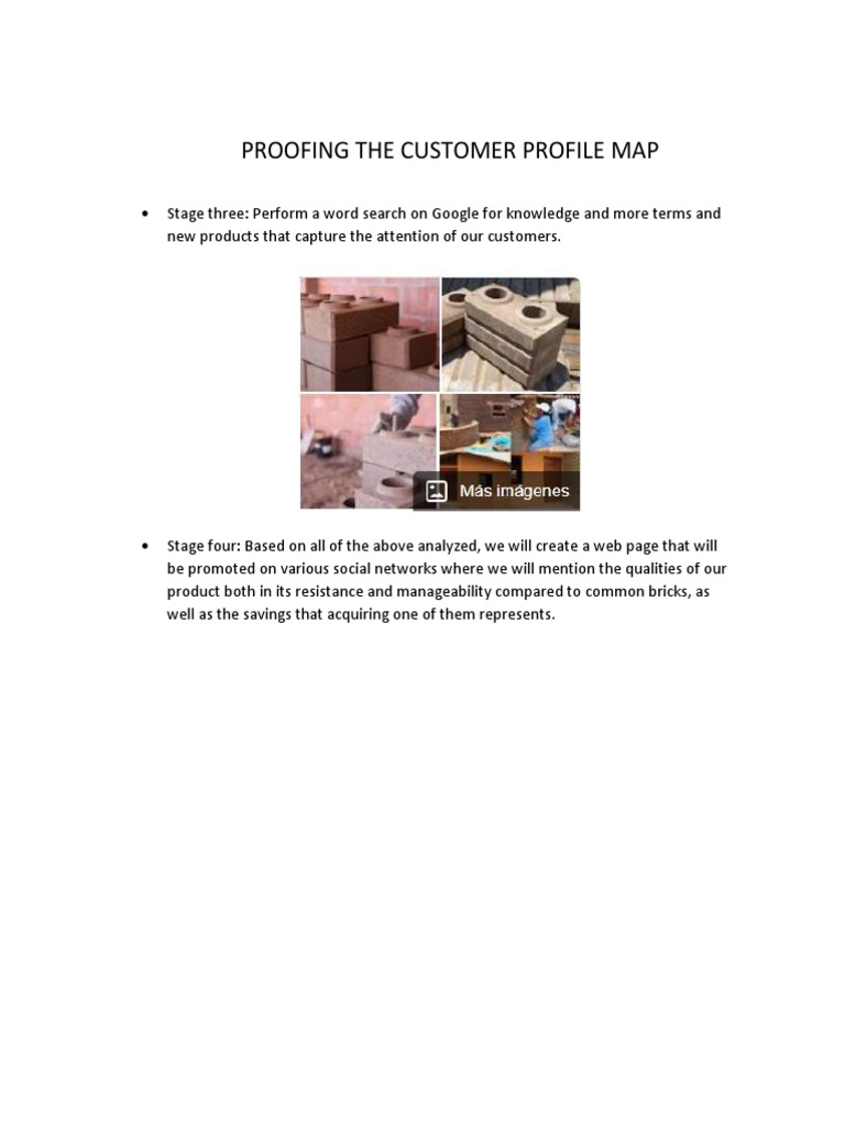 PROOFING THE CUSTOMER PROFILE MAP (Stage 3 and 4) | PDF