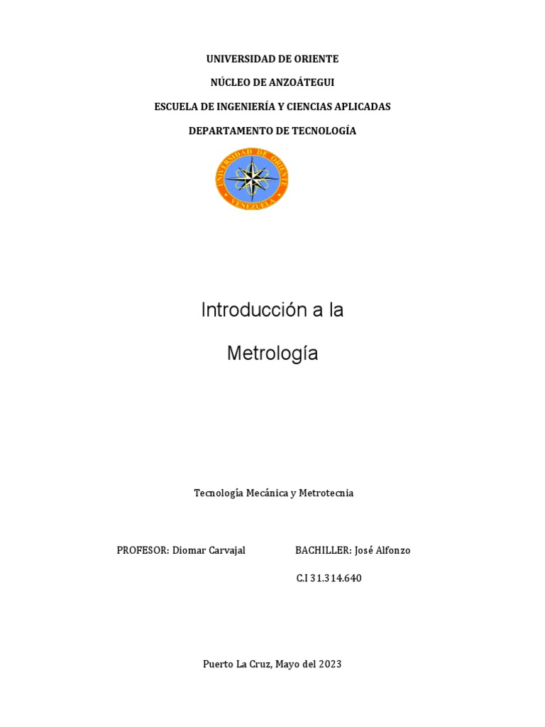 Introducción A La Metrologia | PDF | Celsius | Medición