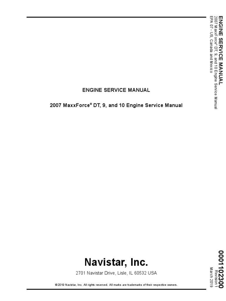 Maxxforce DT Epa 7 Servicio | PDF