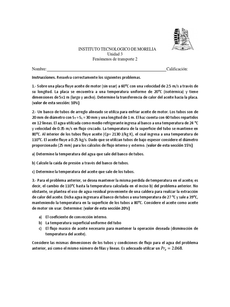 Examen Fen 2 U3 | PDF | Agua | Convección