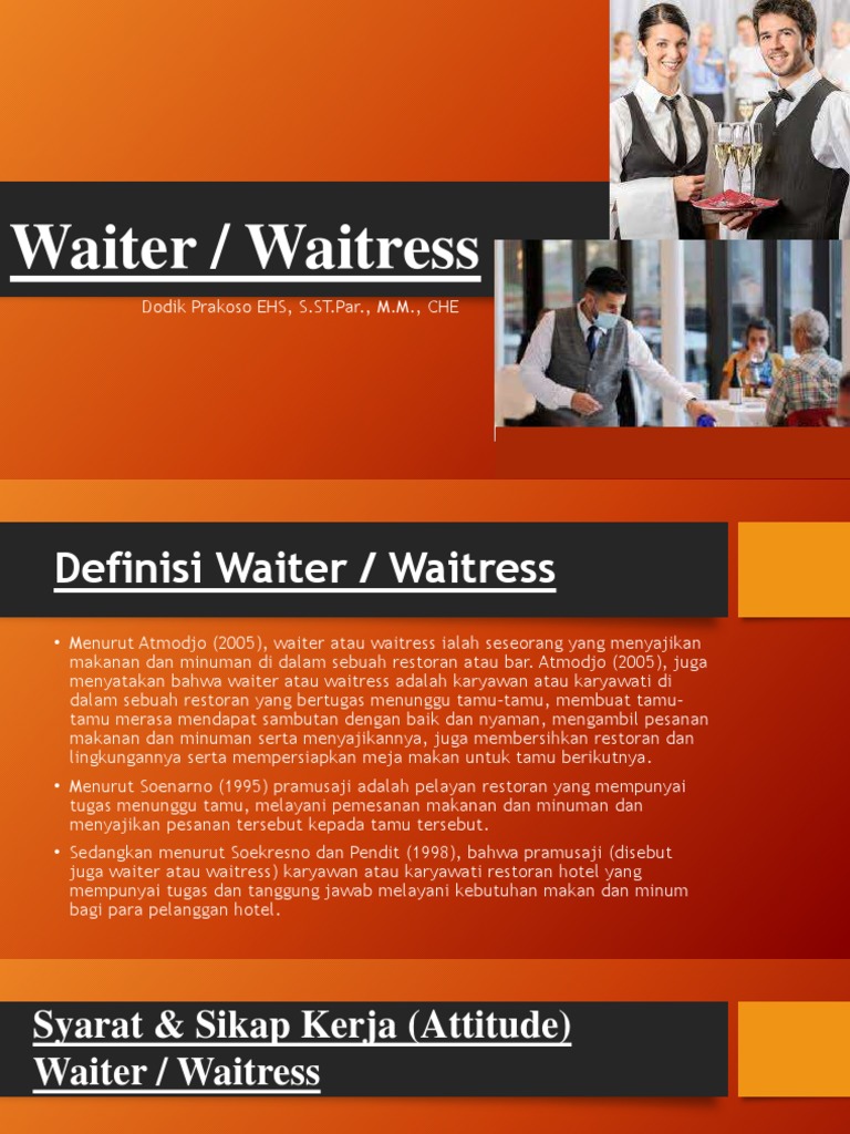 F&B Management Waiter | PDF