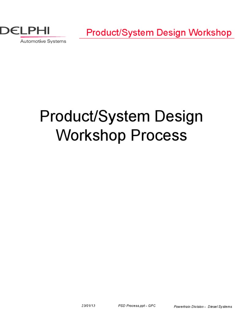 4a. PSD Process Systems Design workshop 2013 | PDF | Supply Chain ...