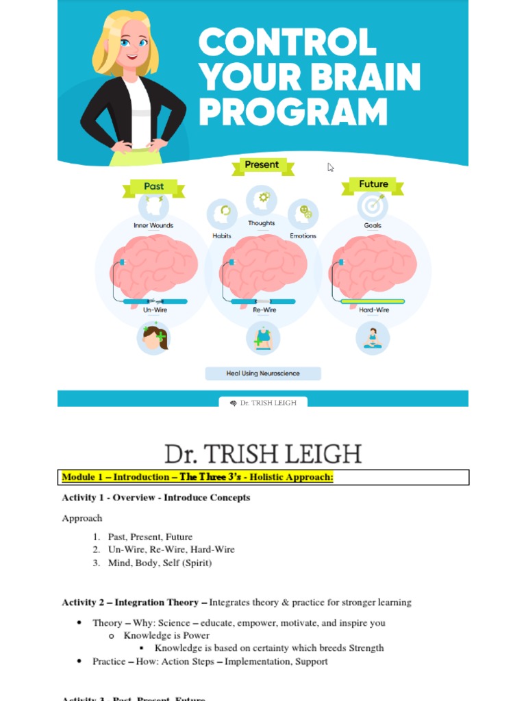 Control Your Brain 3 Step Guide | PDF | Anxiety | Psychological Trauma