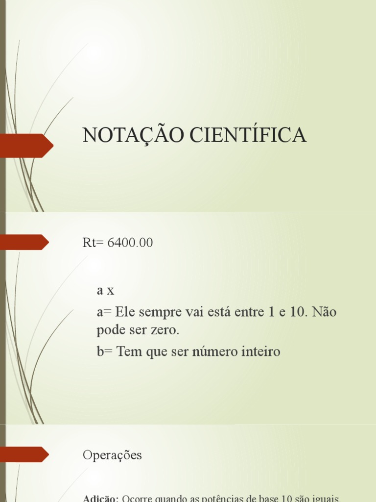 NOTAÇÃO CIENTÍFICA | PDF