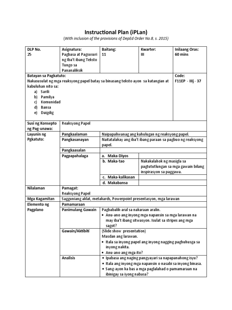 DLP Q3 PP10 (F11EP-IIIj-37) | PDF