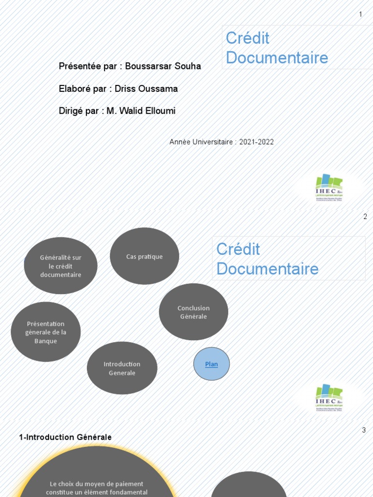 Crédit Documentaire : Processus et Cas Pratique | PDF | Lettre de ...