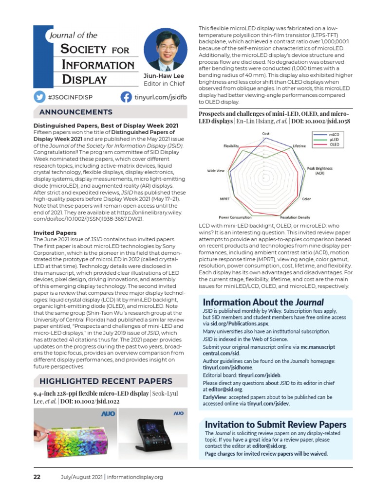 Information Display - 2021 - Lee - Journal of The Society For ...