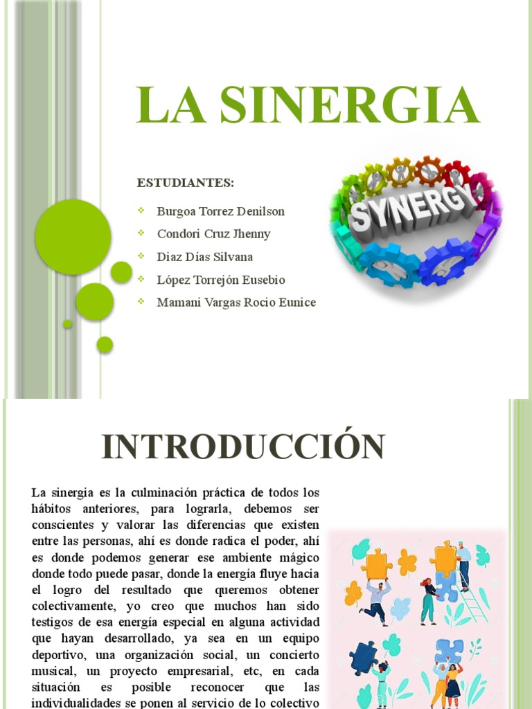La Sinergia | PDF | Comunicación