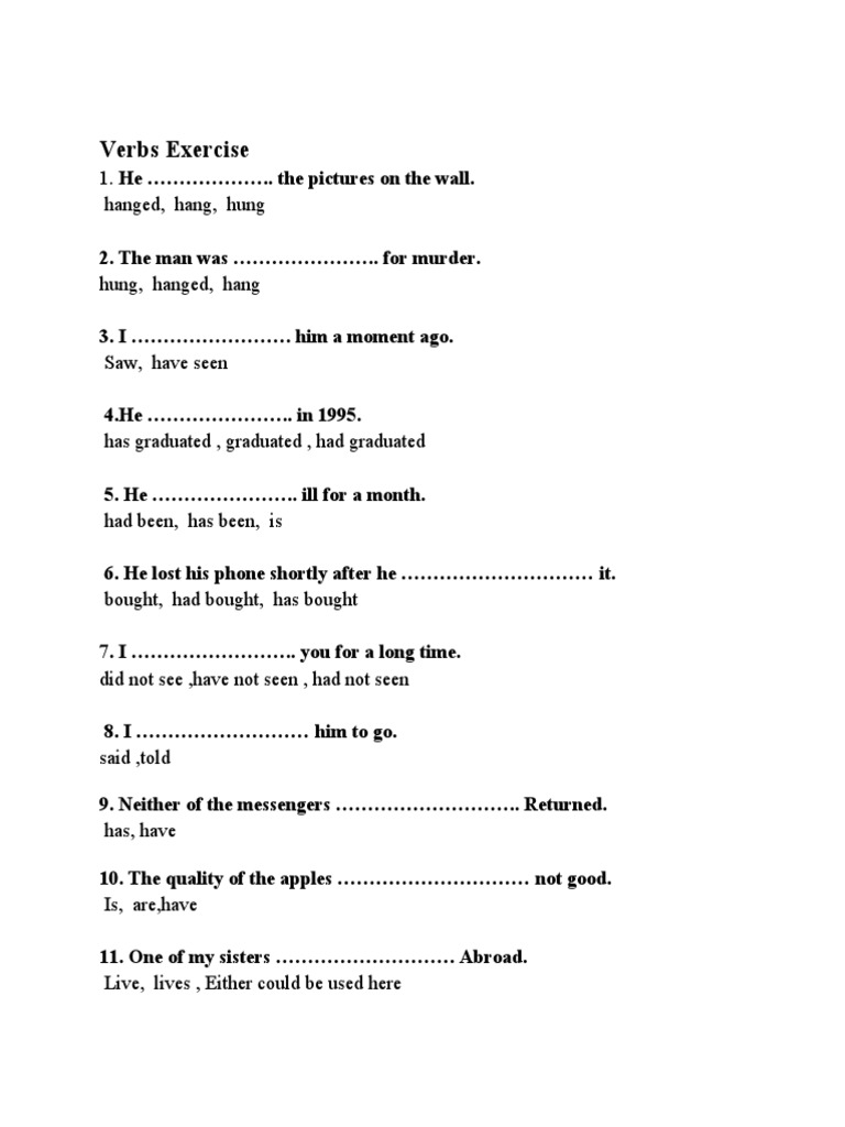 Preposition Excercise With Solutions | PDF