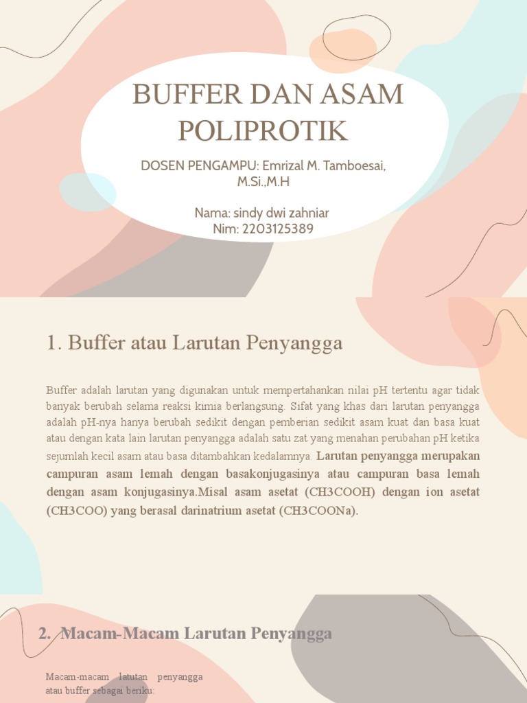 Larutan Buffer | PDF