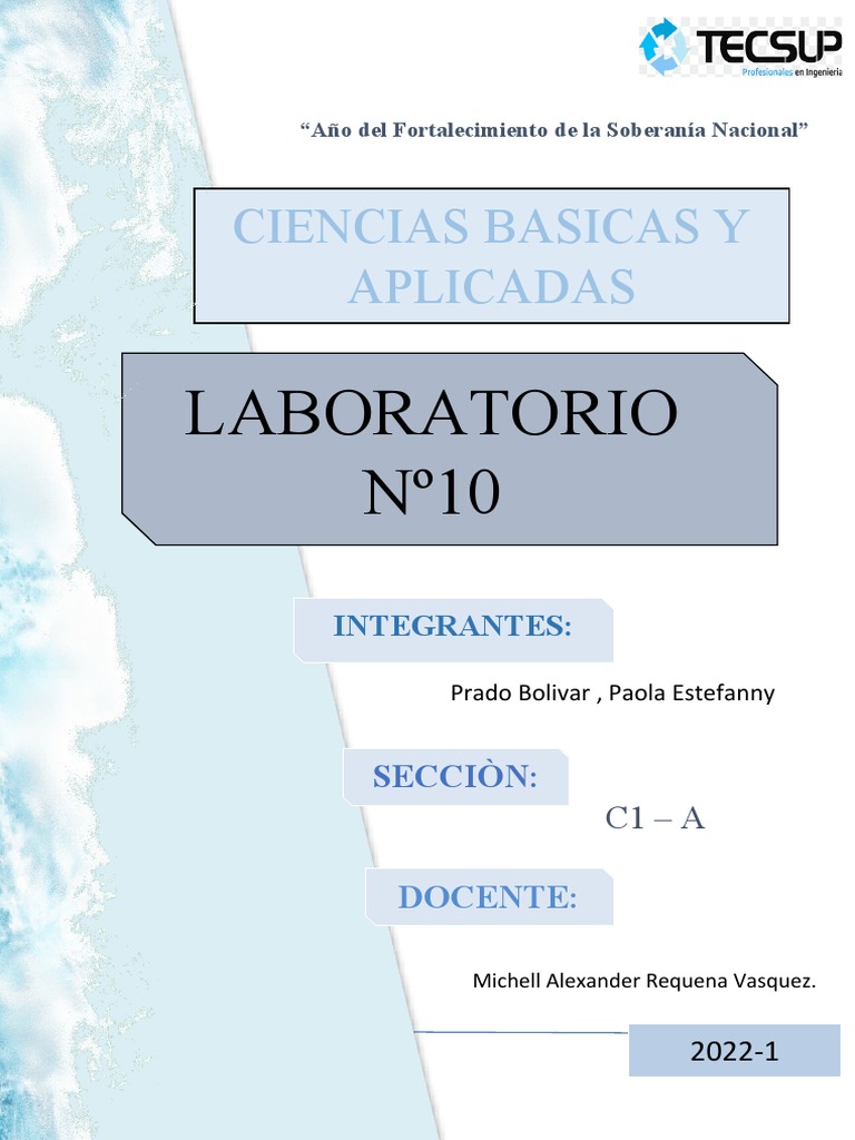 Reporte de Lab CBA Semana10 | PDF | Metrología | Science