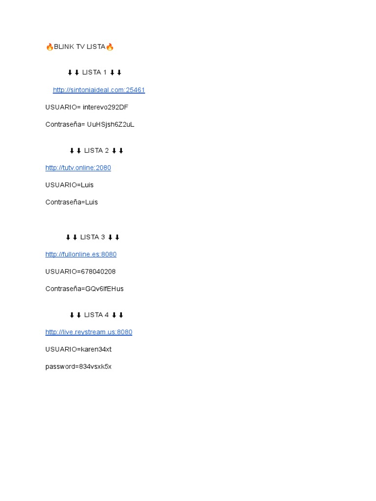 Smarters Pro TV Listas | PDF