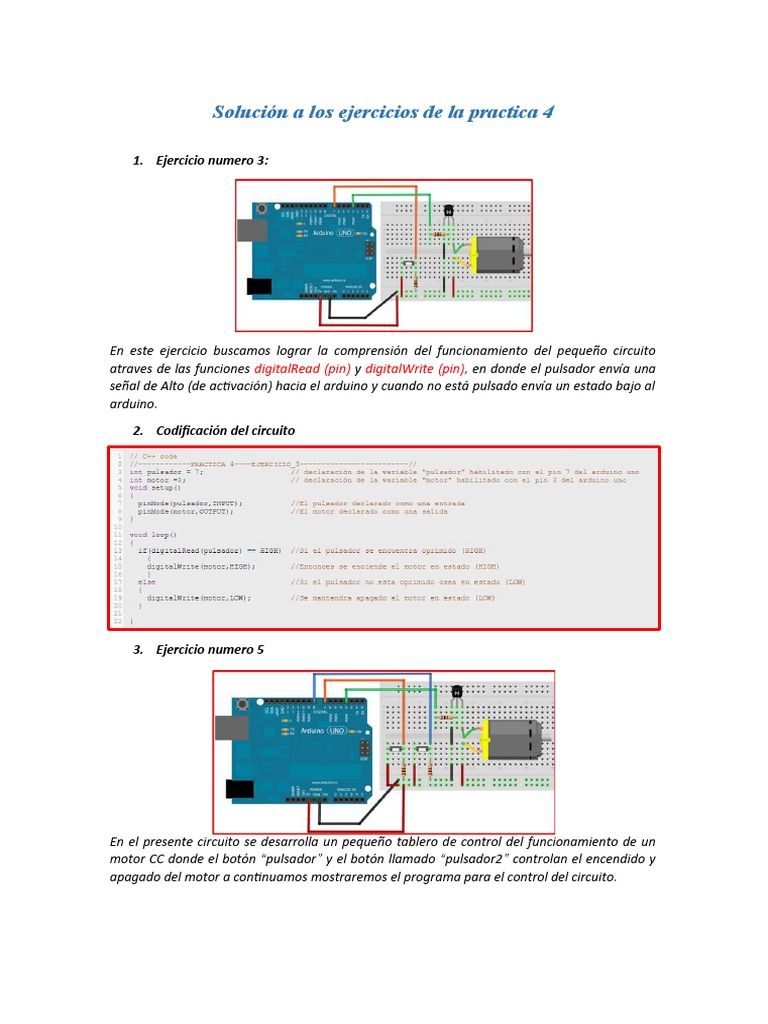 Solución A Los Ejercicios de La Practica 4 | PDF