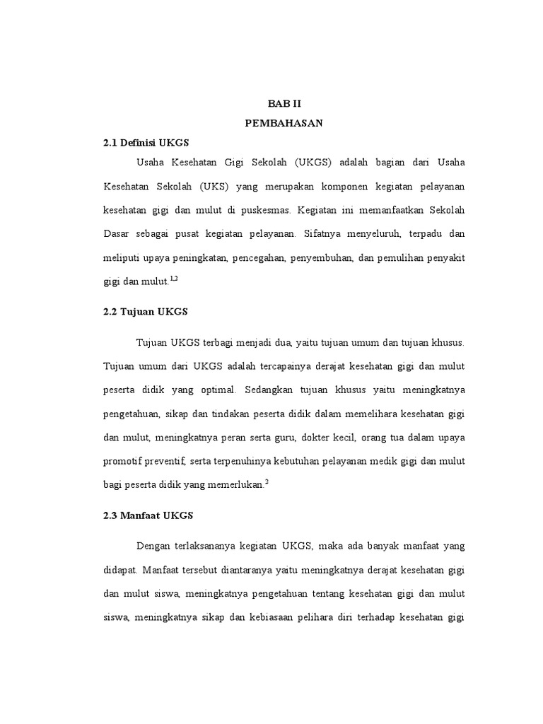 Bab 2 Makalah Ukgs | PDF
