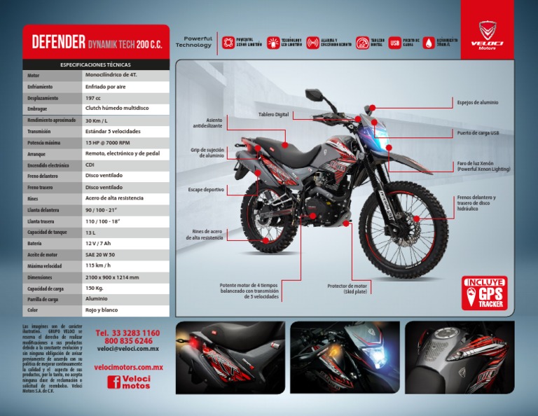 Ficha Tecnica Defender Dynamik Tech | PDF