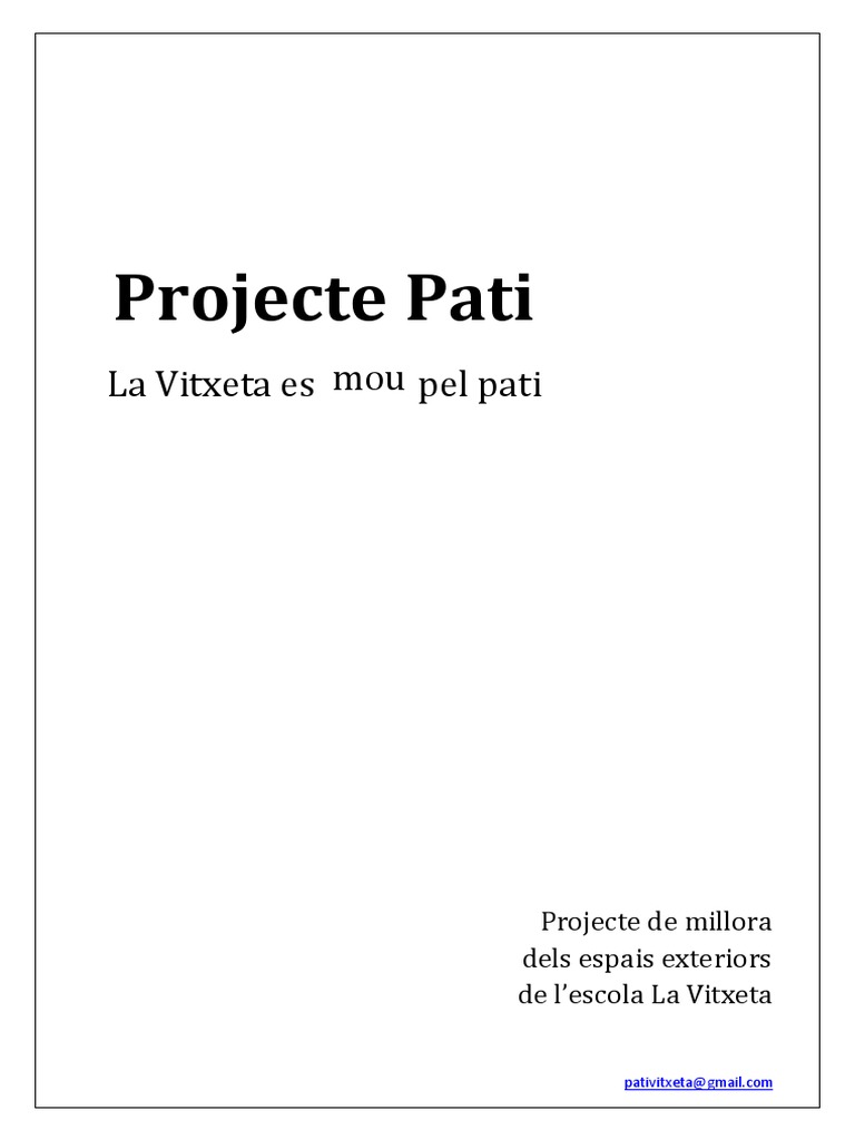 Projecte Pati | PDF