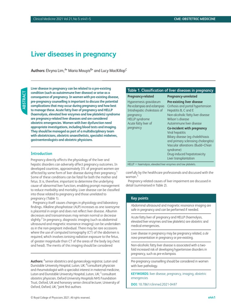 Liver diseases in pregnancy | PDF | Cirrhosis | Pregnancy