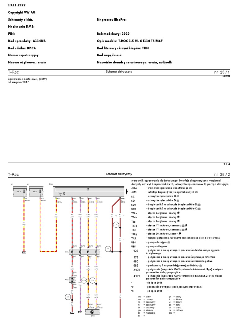 Webasto Schemat | PDF