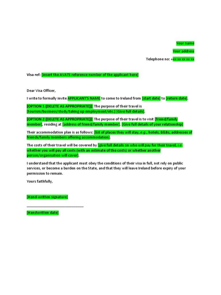 Model-visa-letter---invitation-letter | PDF