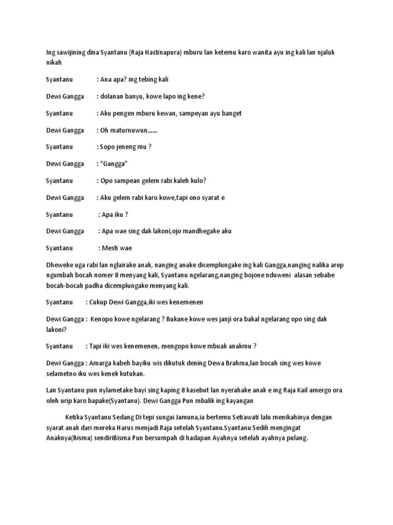 Kisah Tragis Syantanu dan Bisma | PDF | Agama & Spiritualitas