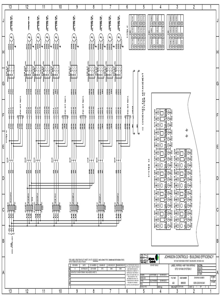 Johnson Controls - Building Efficiency: Label Wiring - Haf Fan Wiring ...