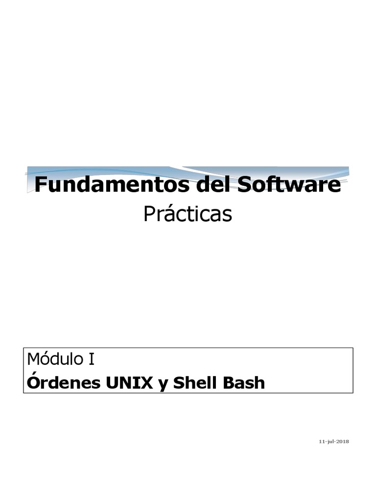 Módulo I Órdenes Unix y Shell Bash | PDF | Archivo de computadora | Administrador de ventanas