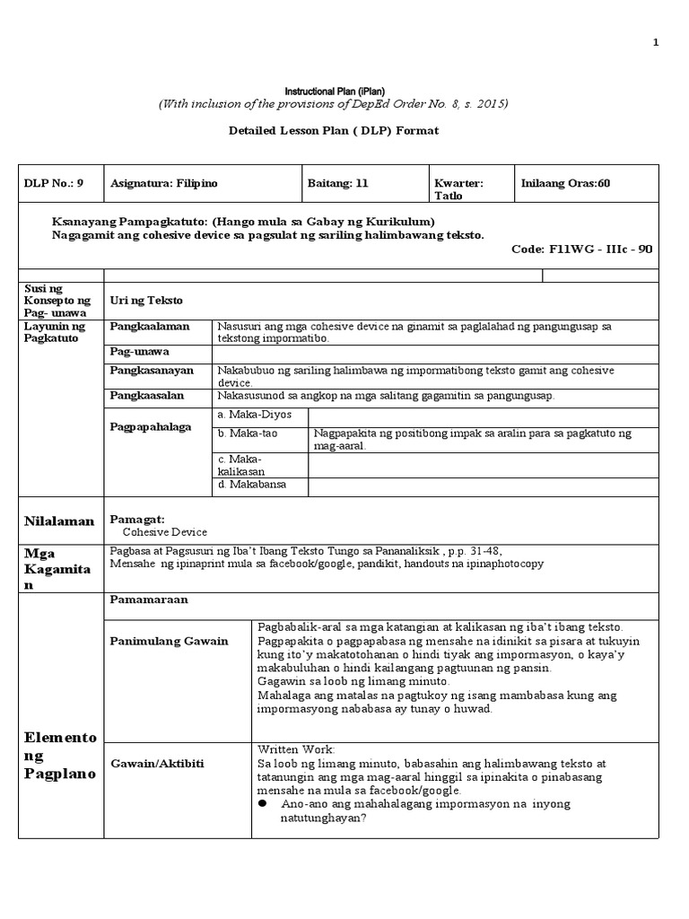 DLP Q3 PP5 (F11WG-IIIc-90) | PDF