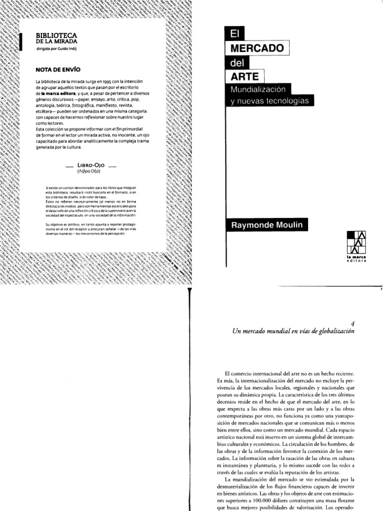 Moulin, Raymonde, Un Mercado Mundial en Vias de Globalizacion | PDF