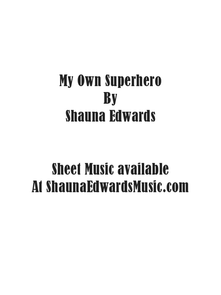 My Own Superhero | PDF
