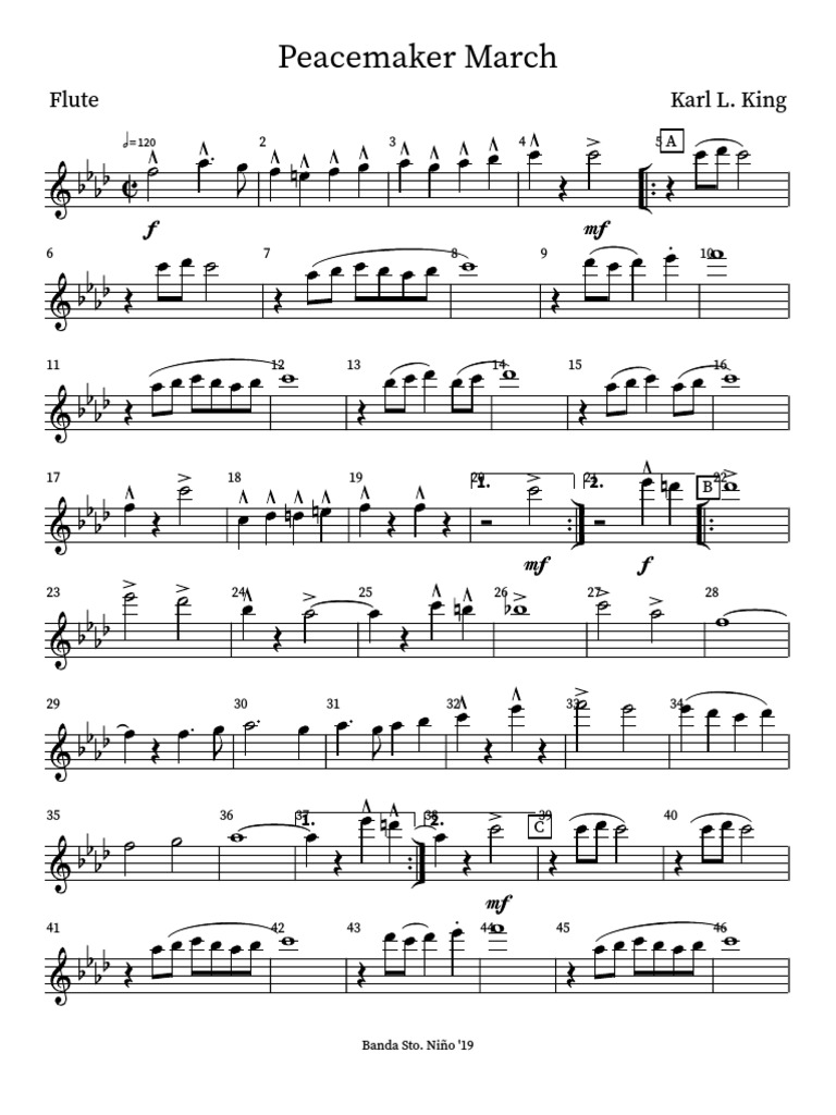Peacemaker MarchFlute | PDF