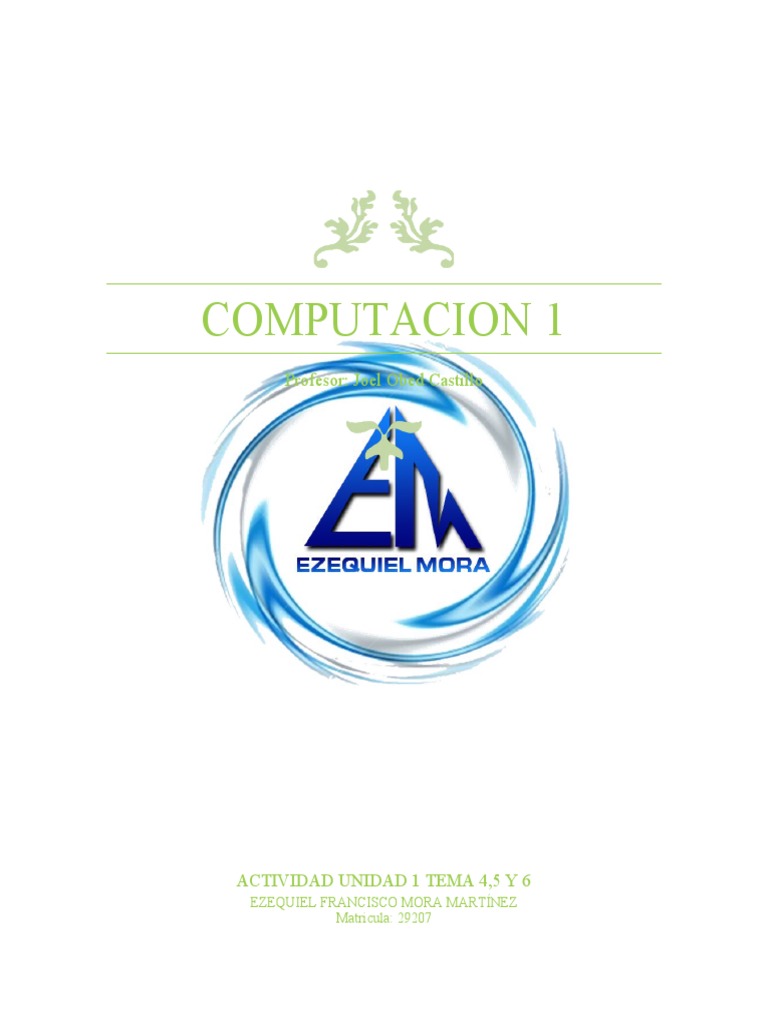 Computacion - Actividad Integradora - Temas 4, 5 y 6 | PDF | Comercio | México